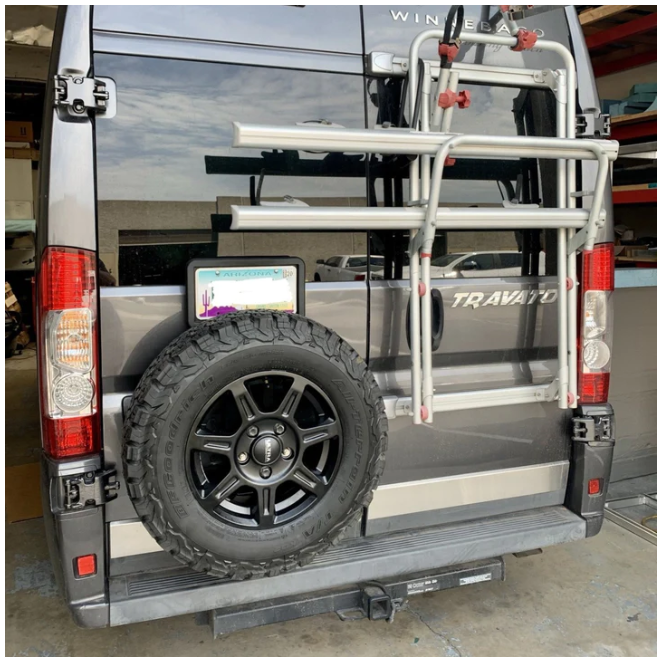 Promaster Van Spare Tire Mount Left Hand Door – Blue Ridge Adventure ...
