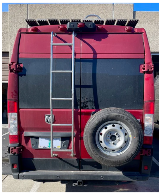 Promaster Van Spare Tire Mount Right Hand Door – Blue Ridge Adventure ...